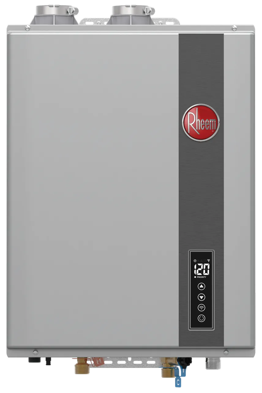 Rheem — Rheem ThermaForceTM Super High Efficiency Condensing Tankless ...
