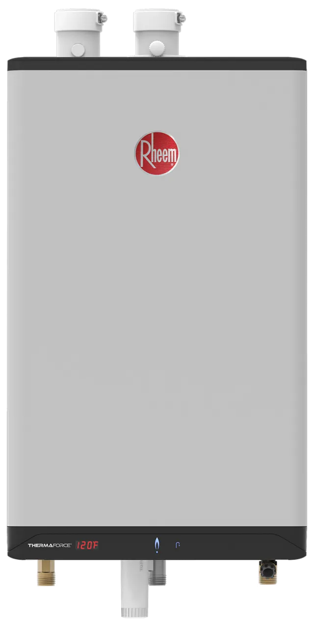 Rheem — Rheem® ThermaForce® Super High Efficiency Condensing Tankless ...