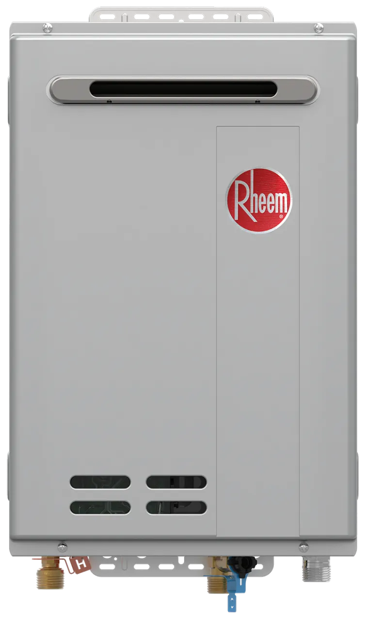 Rheem — RTG Series High Efficiency Non-Condensing Indoor Tankless Gas ...
